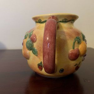 Sango | Kitchen | Sango Sangria Pitcherjug Fruit Pattern Rare Glaz ...